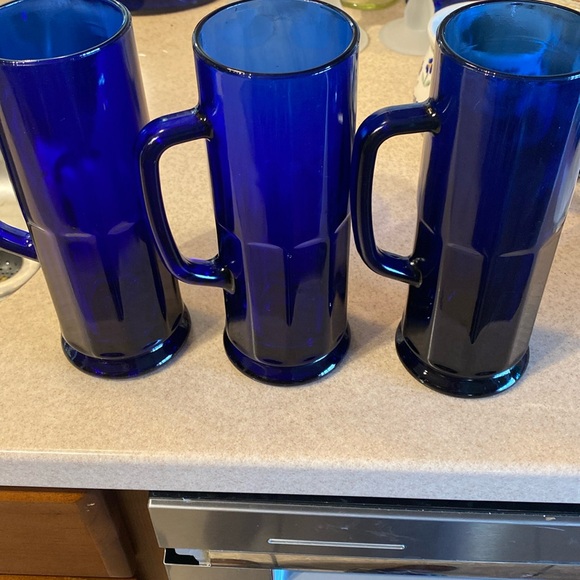 Libbey | Dining | Vintage 99s Libbey Cobalt Blue Beer Stein 20 Oz ...